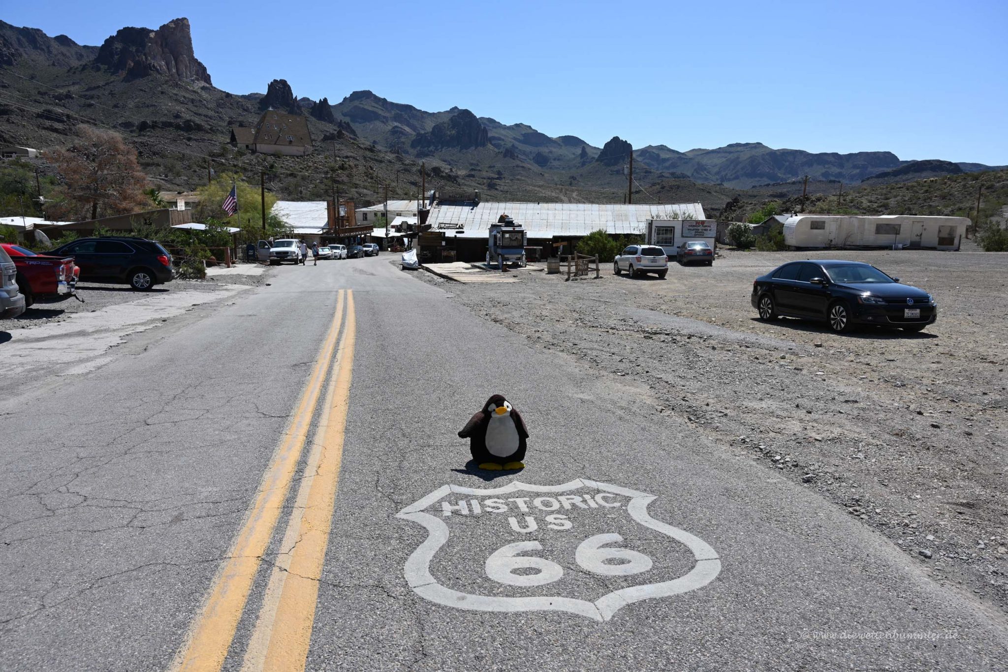 Oatman - Route 66 - Wo ist der Pinguin?