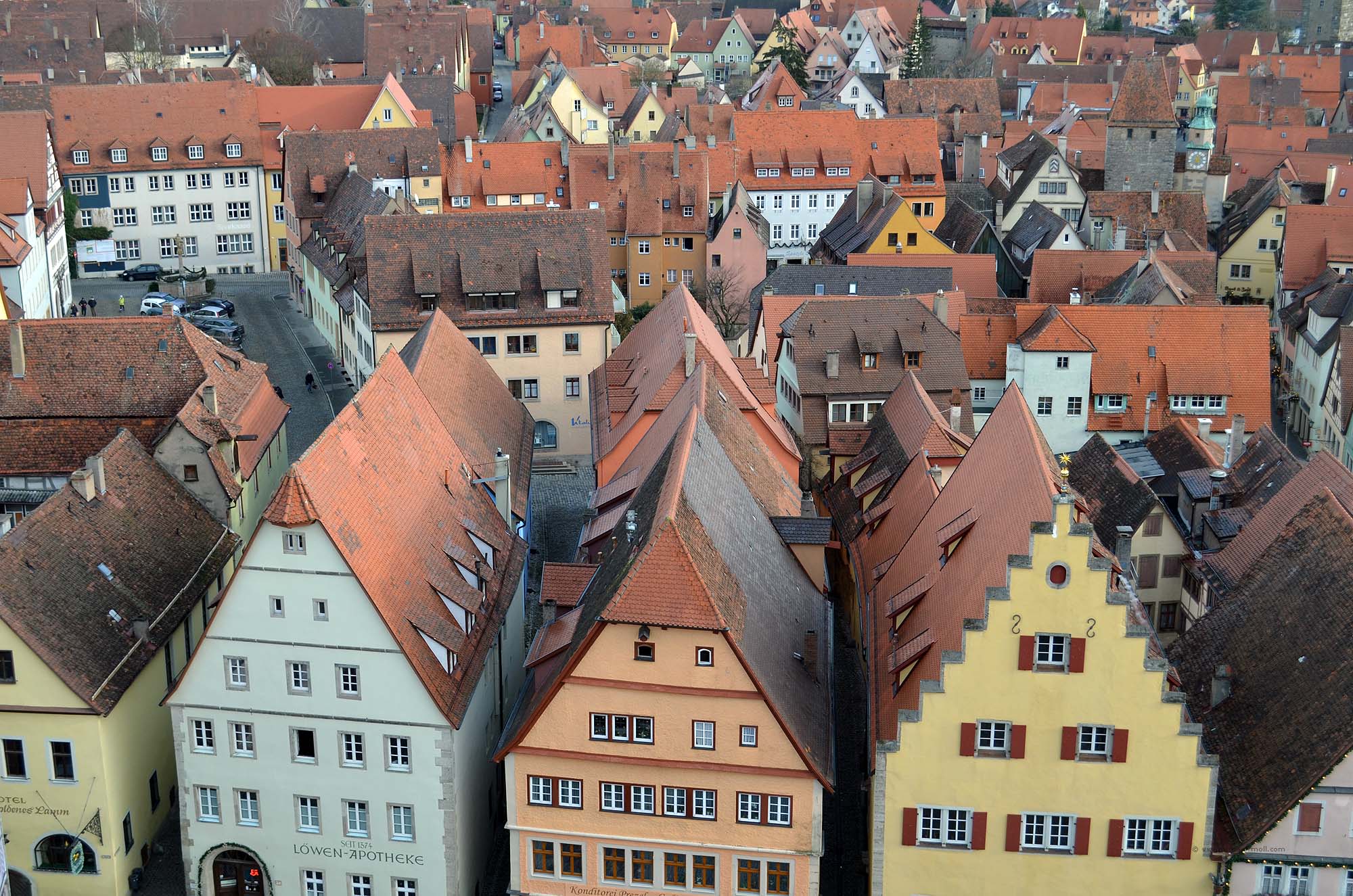 Blick vom Rathausturm - Die Weltenbummler