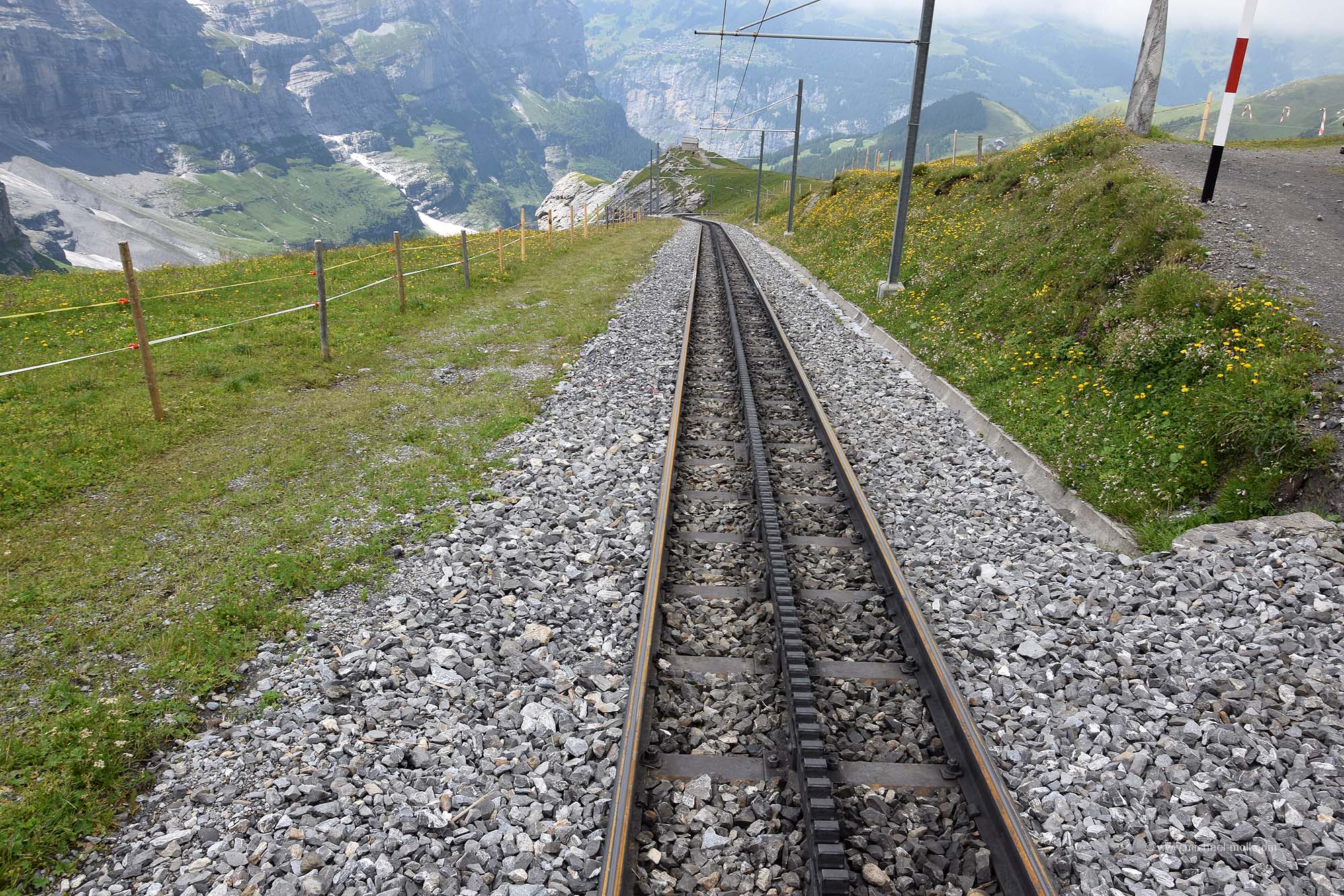 Trasse der Jungfraubahn - Die Weltenbummler