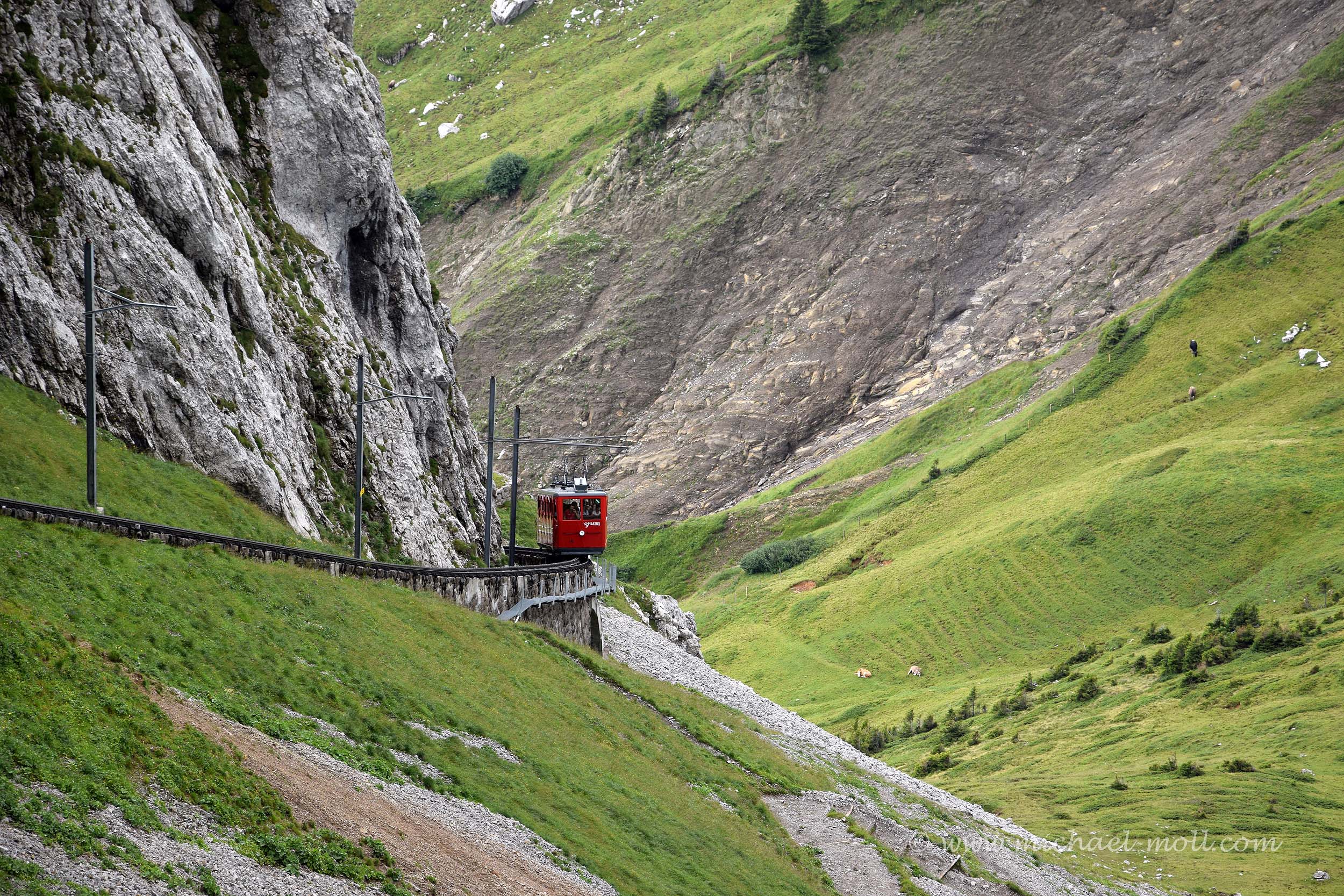 Die steilste Zahnradbahn der Welt - Pilatus