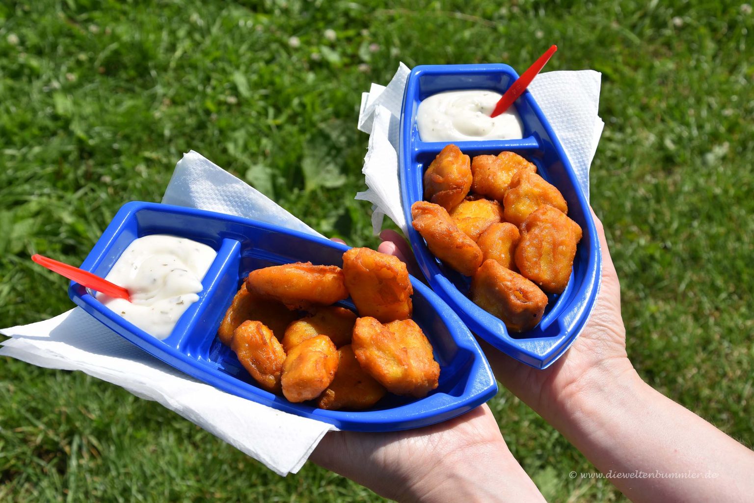 Kibbelinge in Bötchenschale - Die Weltenbummler