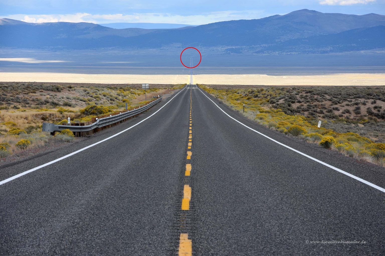 Highway 50 in Nevada - Die Weltenbummler