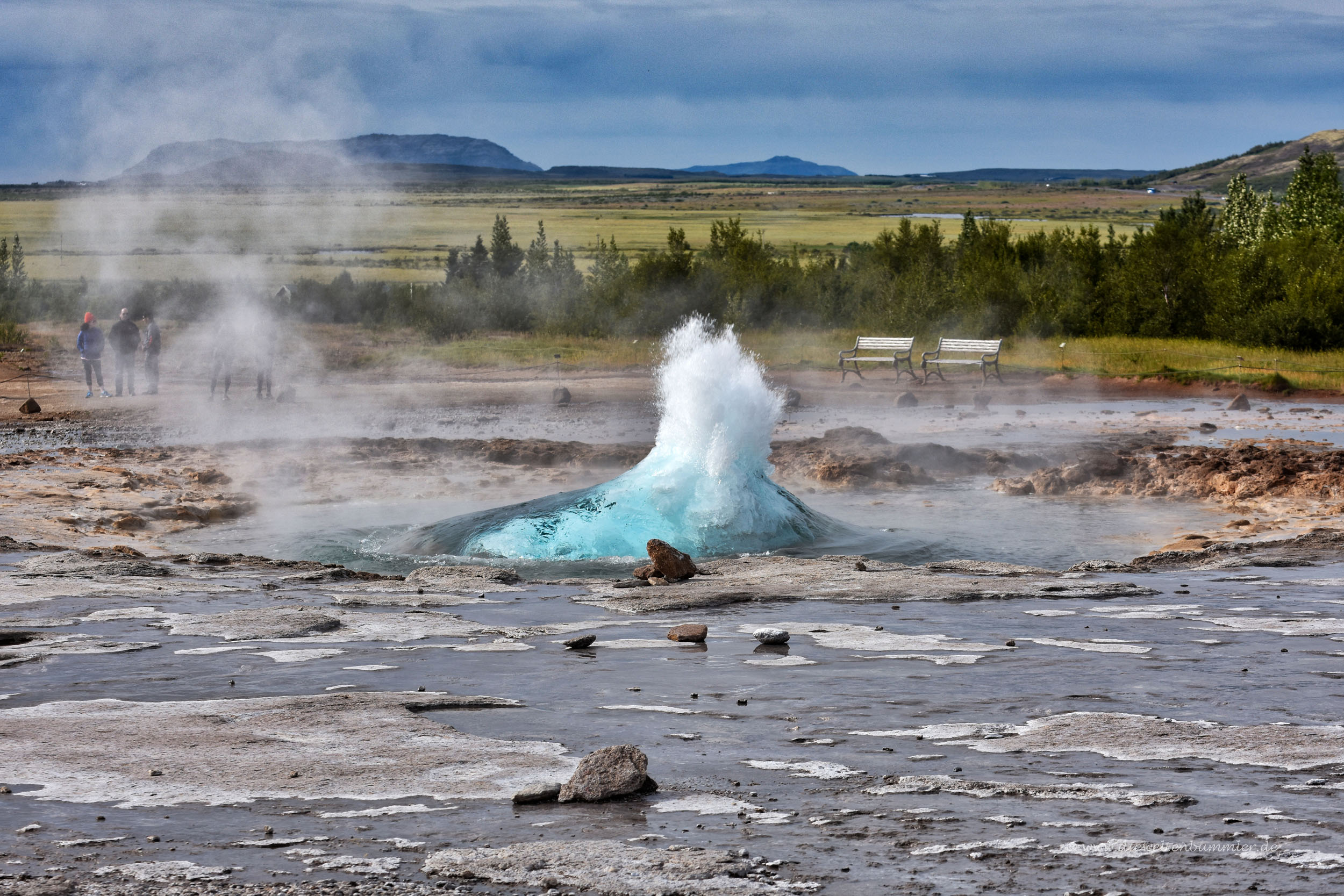 Beeindruckende Geysire in Island - Die Weltenbummler