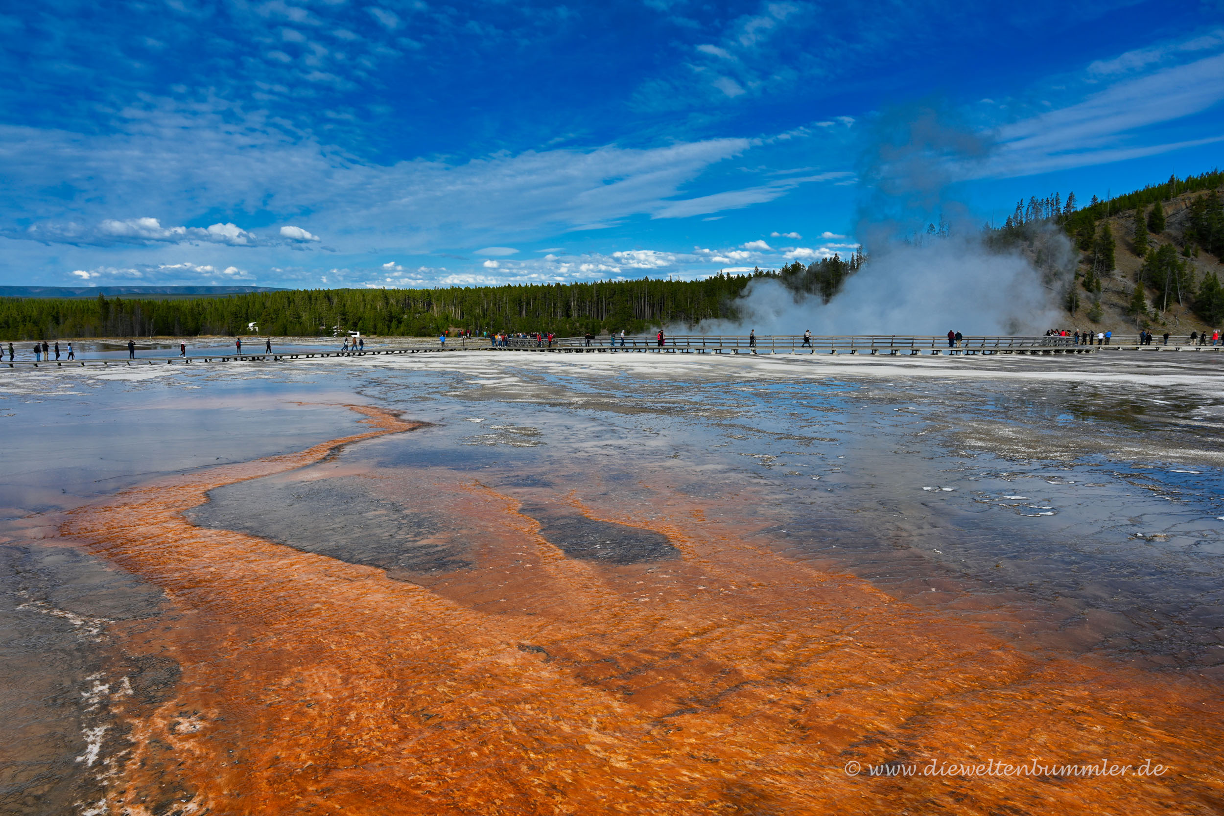 Und noch einmal am Grand Prismatic Spring im Yellowstone - Die ...