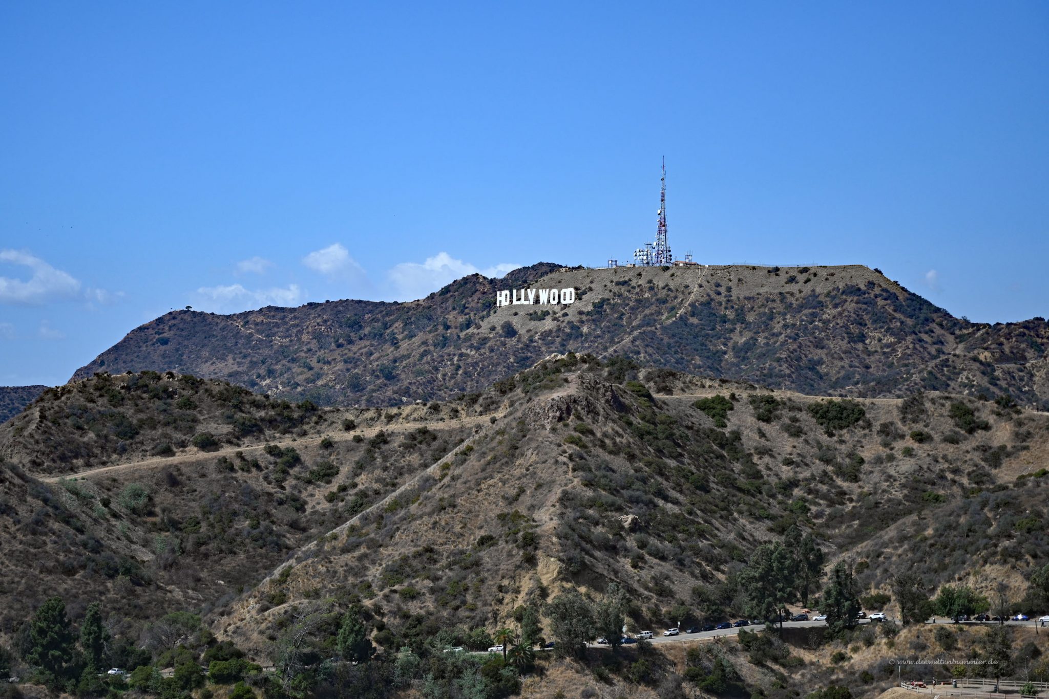 Aussicht von den Hollywood Hills am Griffith Observatorium - Die ...
